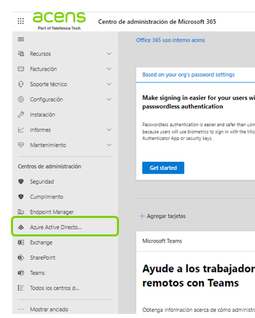 Crear un grupo en el Directorio Activo de Microsoft 365 – acens - Centro de Ayuda